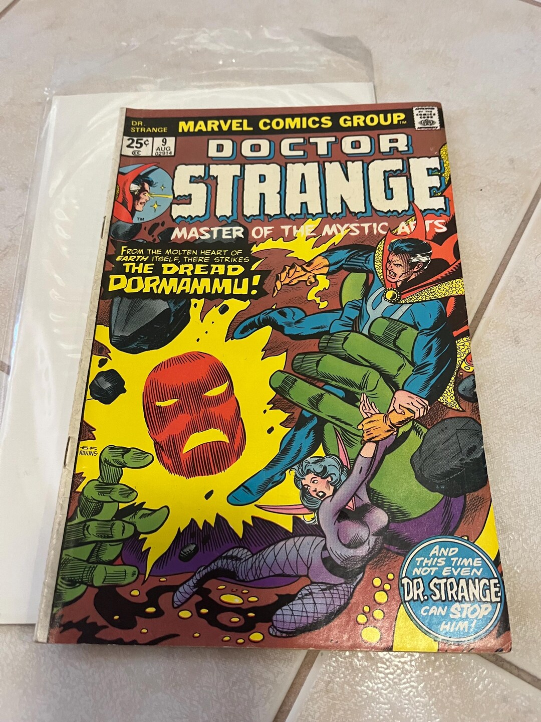 1975 Doctor Strange # 9 Marvel Dormammu Cover & Appearance Bronze Age ...