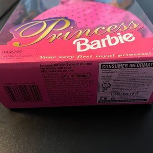 1998 Princess Barbie Your Very First Royal Princess Barbie Mattel 22894 ...