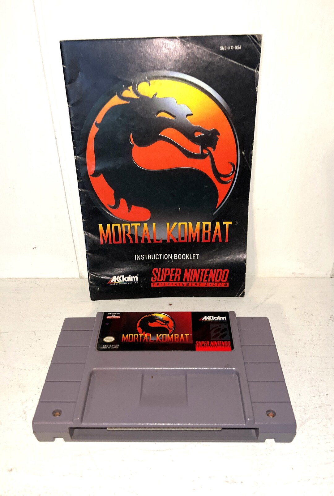 Mortal Combat Super Nintendo Capcom SNES Authentic Game Cartridge W ...