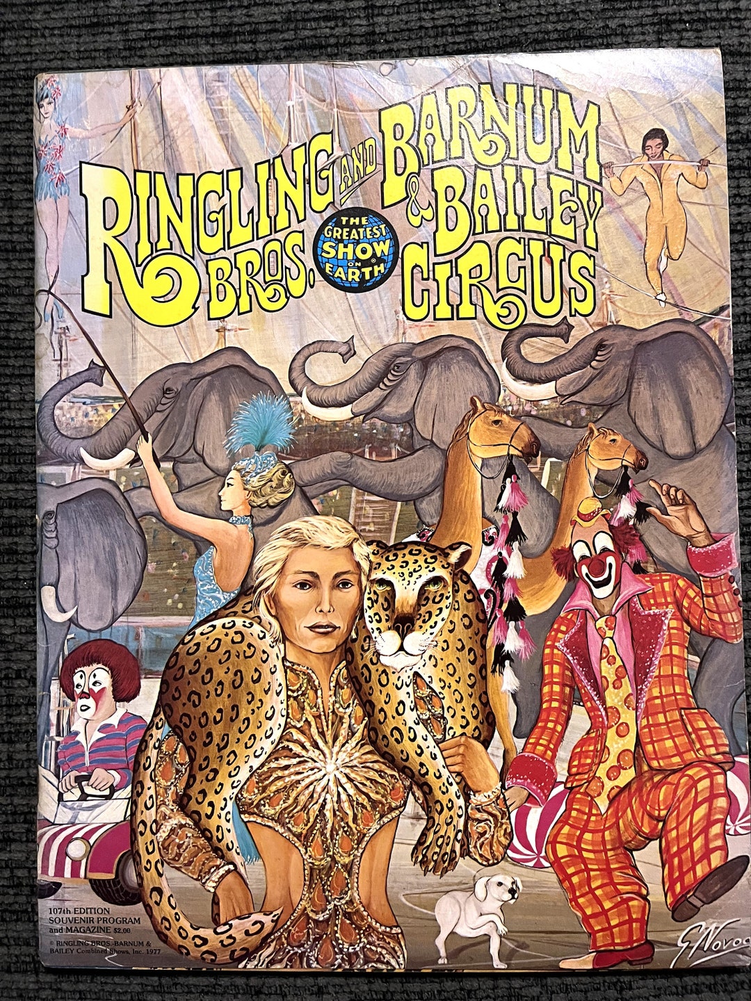 1977 Ringling Bros. Barnum & Bailey Circus Bicentennial Program W ...