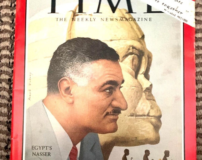 Vintage Time Magazine March 29, 1963 Egypt's Nasser John F Kennedy ...