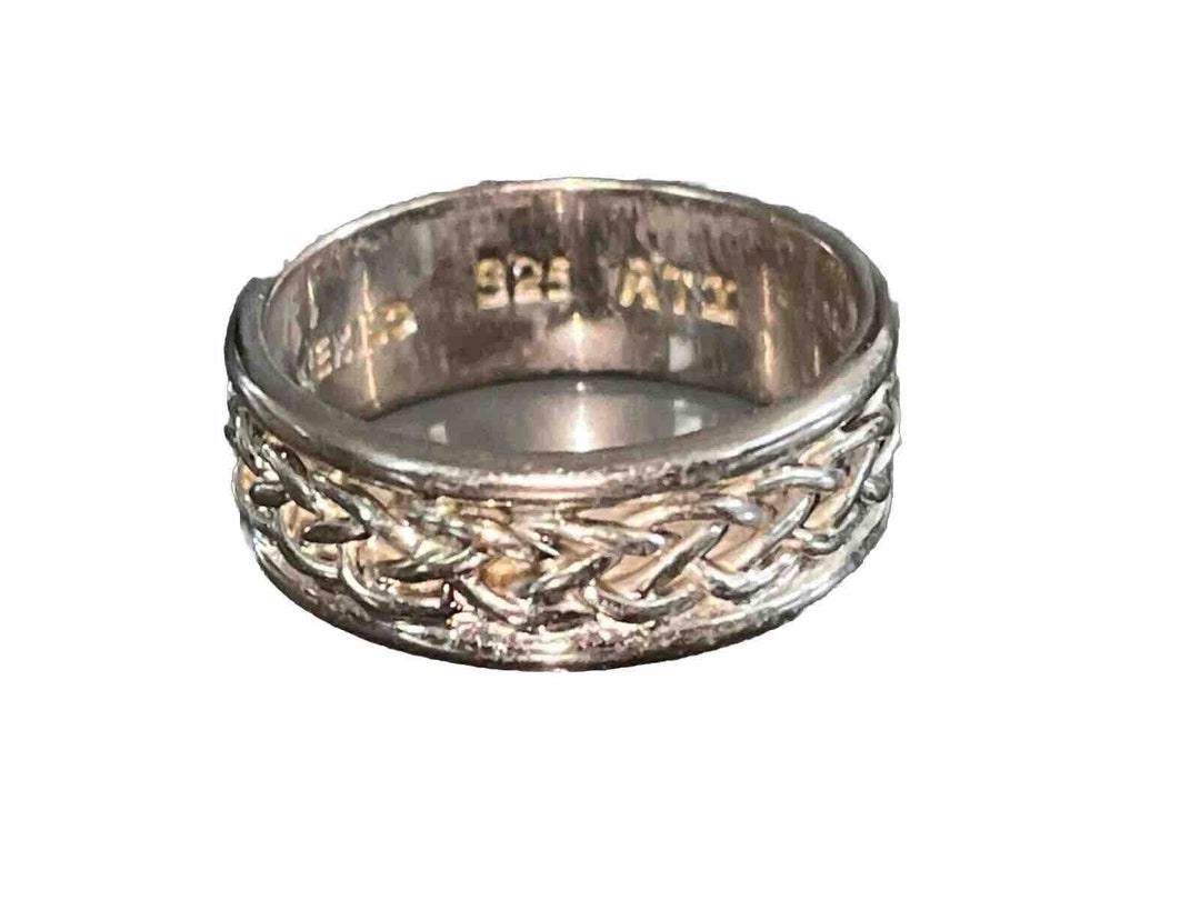 Vintage ATI 925 Mexico Sterling Silver Ring Sz 10 - Etsy