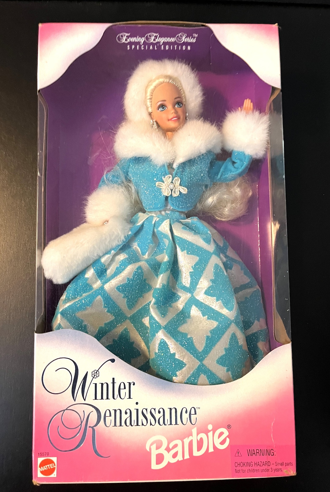 1996 Winter Renaissance Barbie Doll Evening Elegance Series Mattel ...