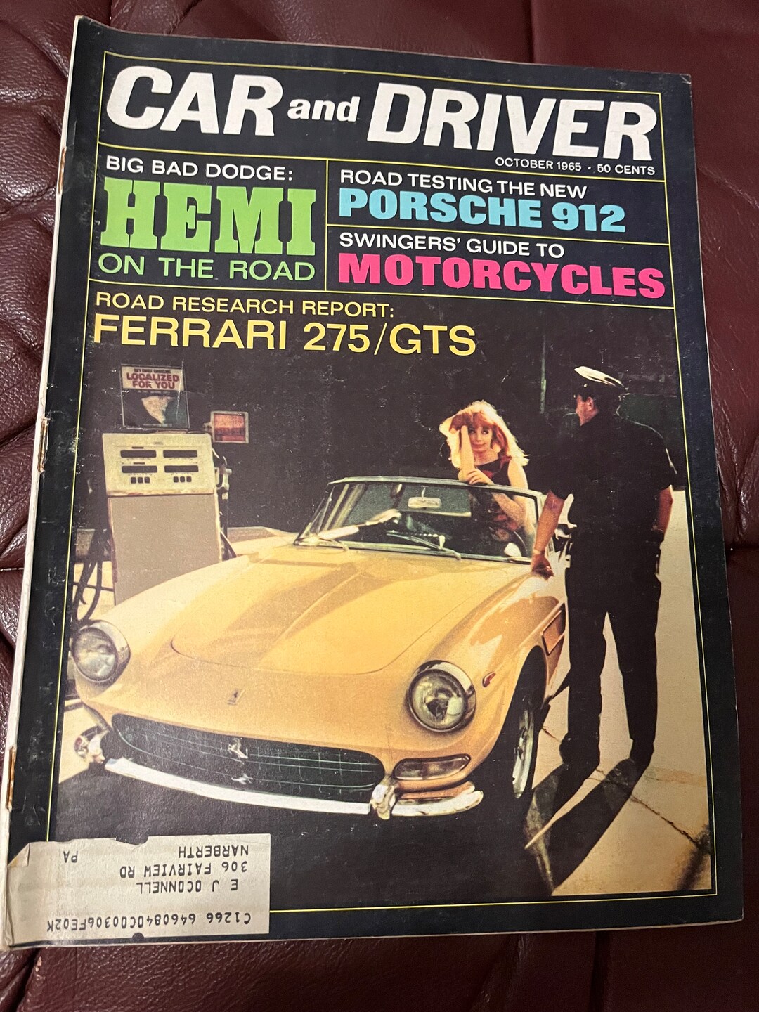 Vintage CAR and DRIVER Magazine October 1965 Indianapolis 500 Great ...