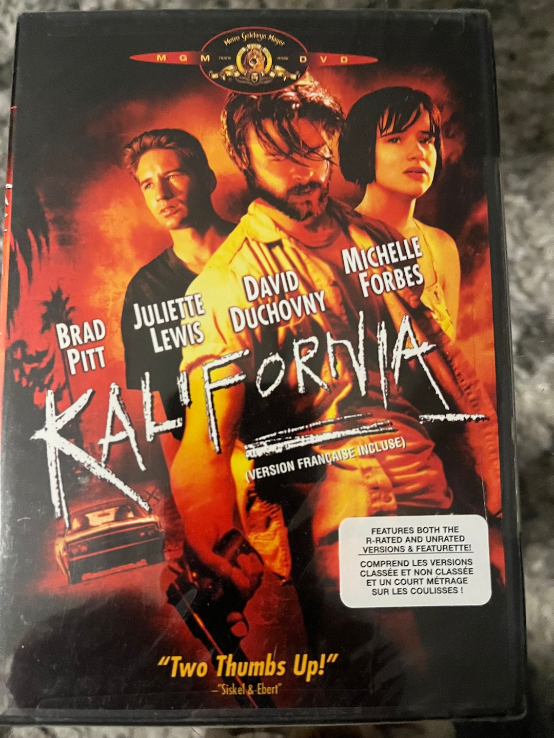 Kalifornia DVD 2000 WS & FULL David Duchovny Juliette Lewis Brad Pitt ...