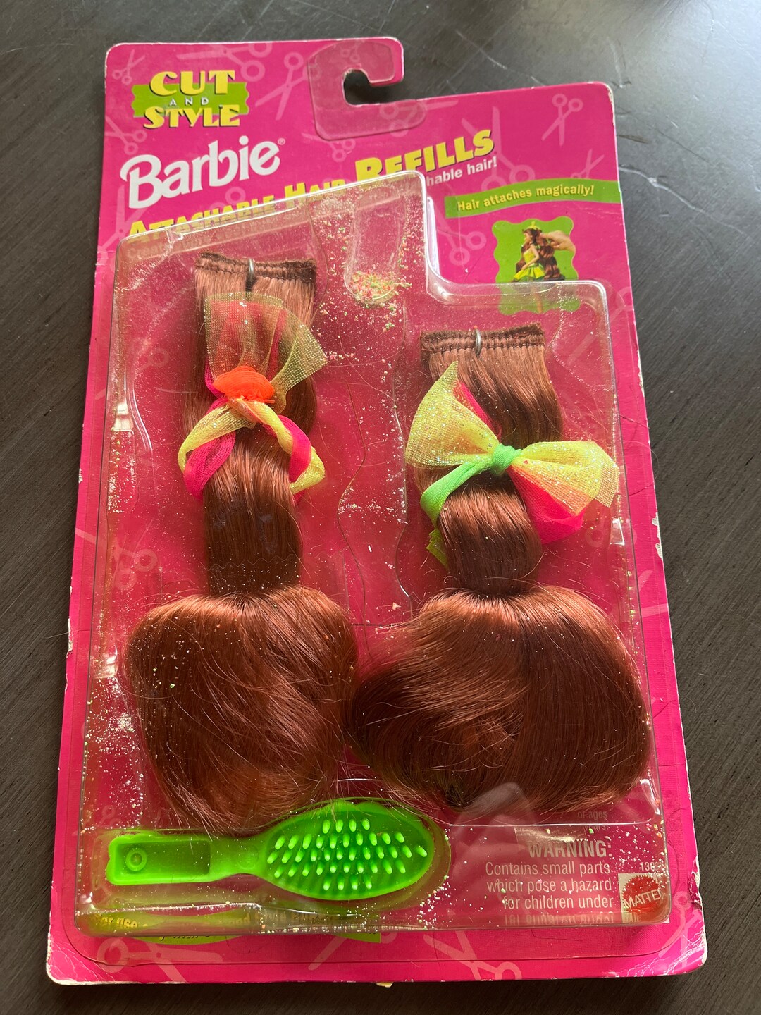 Vintage 1994 Mattel Barbie Cut and Style Brown Hair Refills NEW Sealed ...