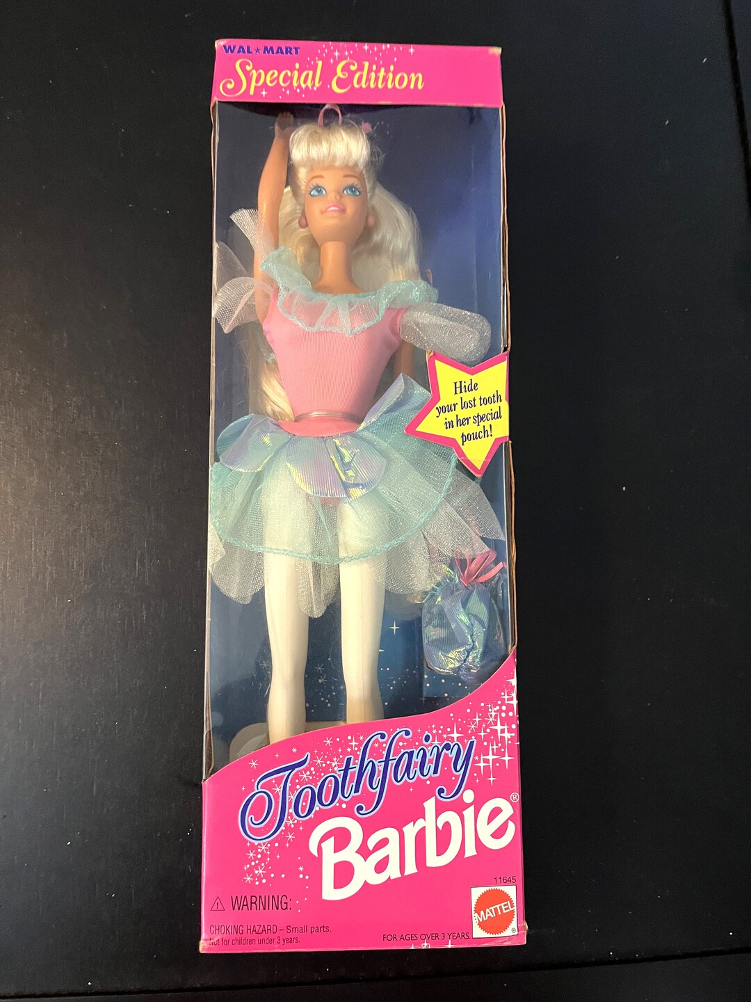 1994 Tooth Fairy Barbie Wal-mart Special Edition # 11645 Mattel W Box ...