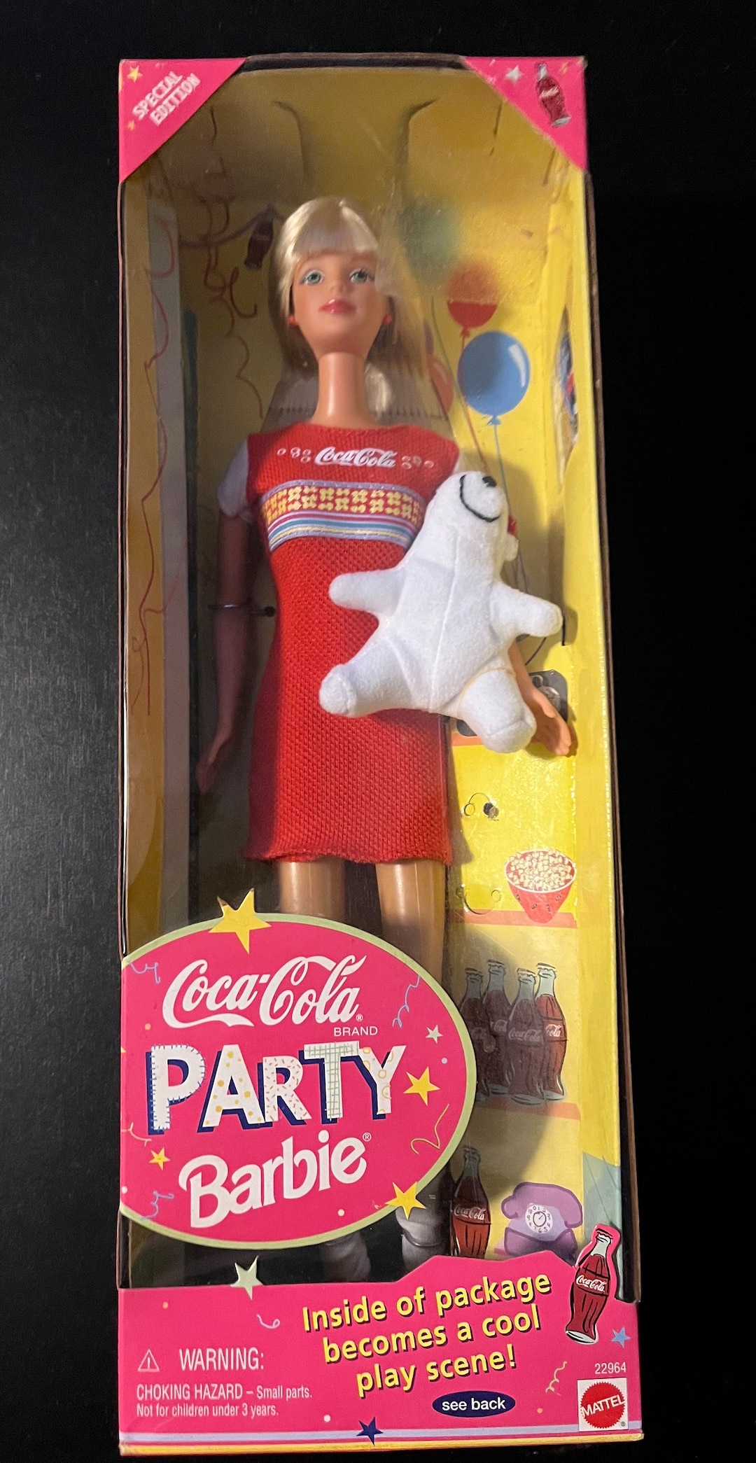 1998 Coca Cola Barbie W Polar Bear Special Edition Mattel # 22964 New ...