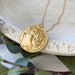 Gold Persephone Coin Necklace - Etsy
