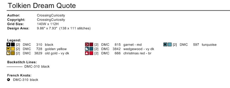 A Single Dream... Tolkien Quote DIGITAL Cross Stitch PATTERN - Etsy