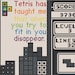 Tetris Fit in and Disappear Cross Stitch Pattern DIGITAL DOWNLOAD - Etsy