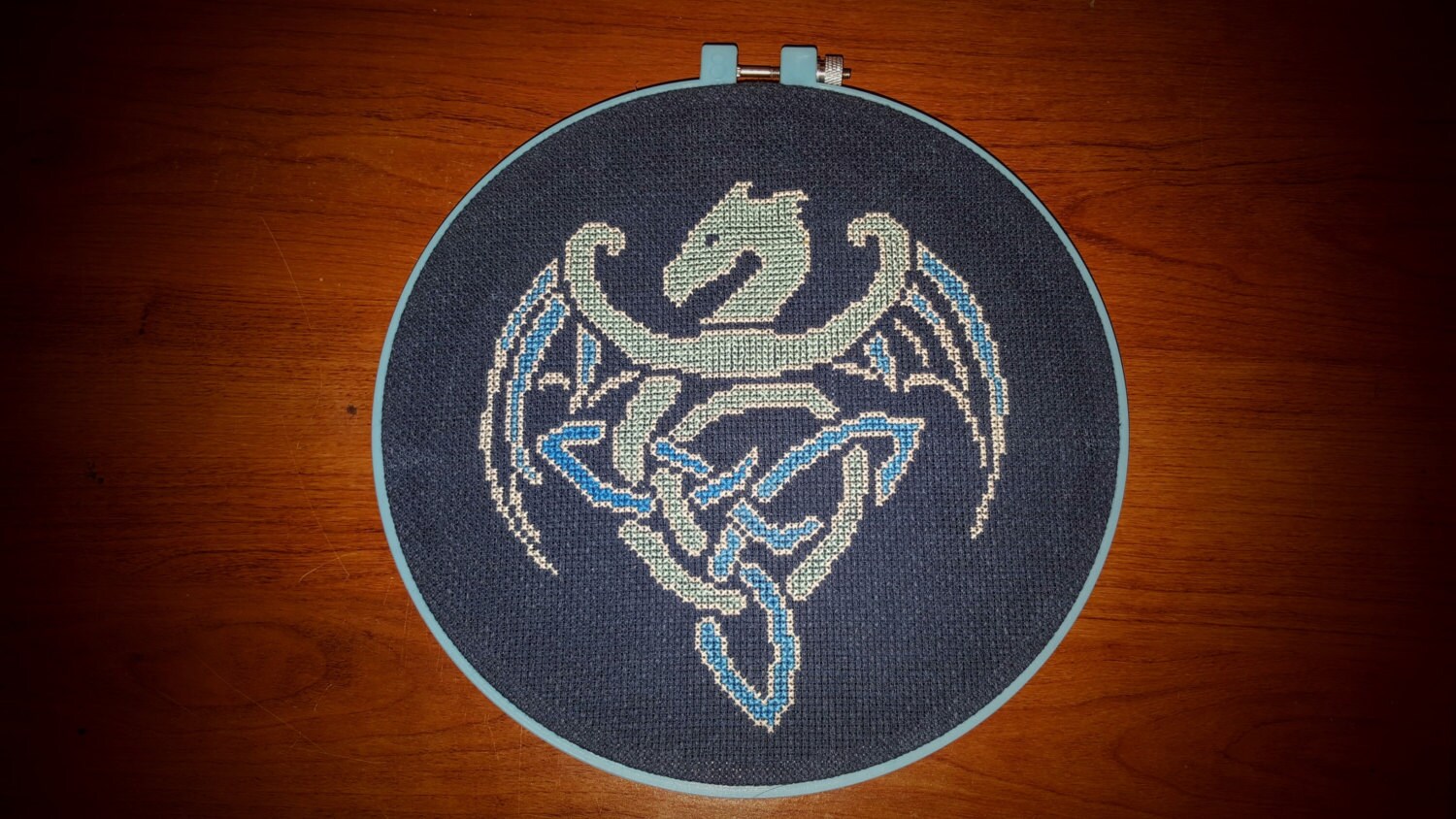 Frost Celtic Dragon Cross Stitch DIGITAL PATTERN - Etsy