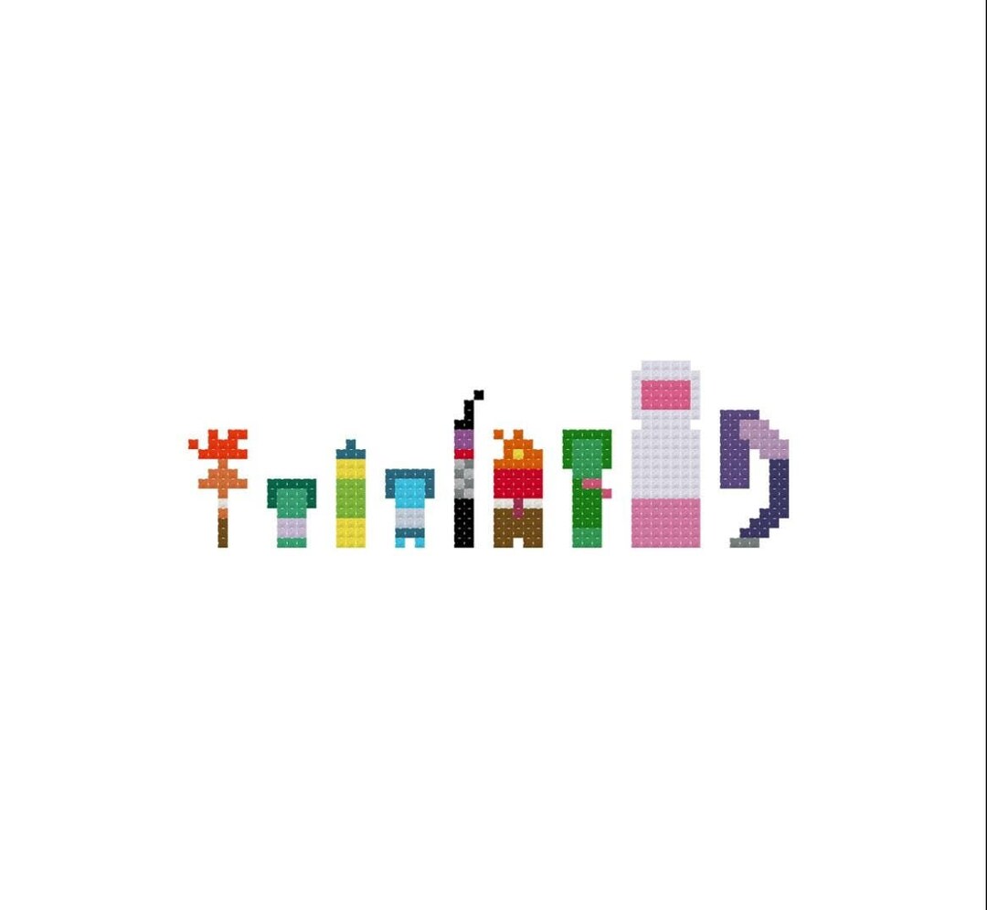 Inside Out 2 Characters Minimalist DIGITAL Cross Stitch Pattern - Etsy