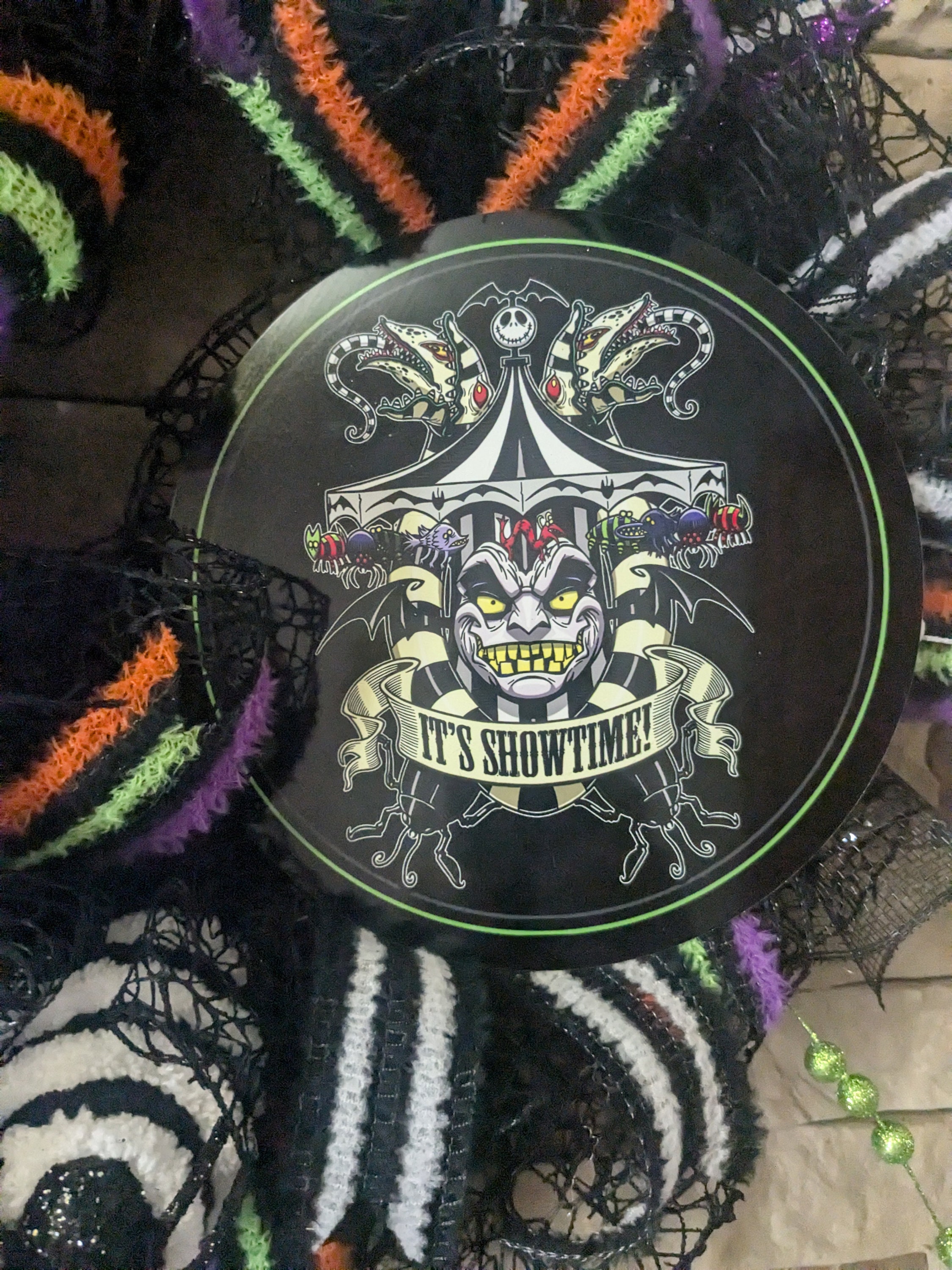 Beetlejuice Wreath, Whimsical Front Door Wreath. - Etsy