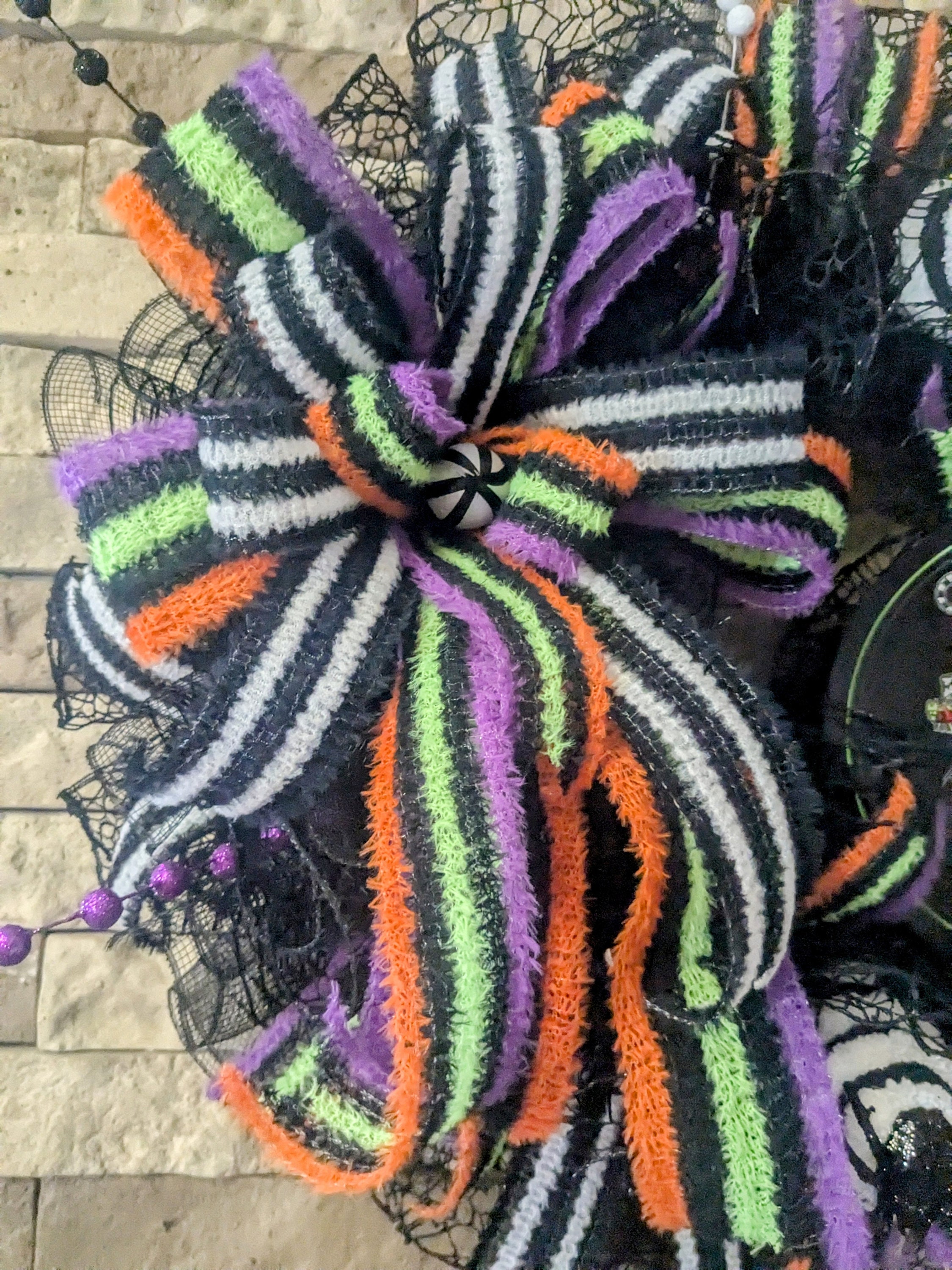 Beetlejuice Wreath, Whimsical Front Door Wreath. - Etsy