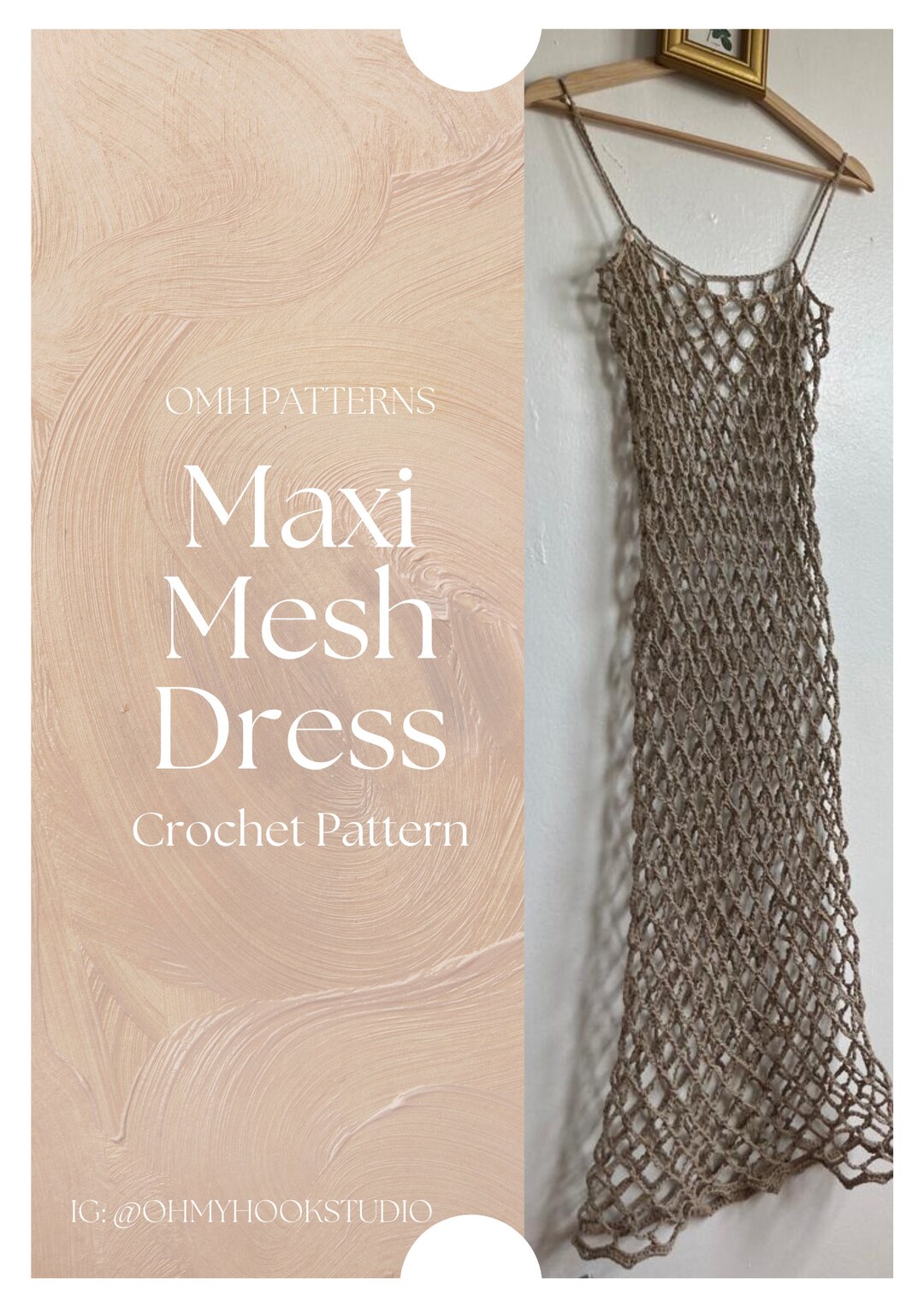 Maxi Mesh Dress Crochet Pattern - Etsy