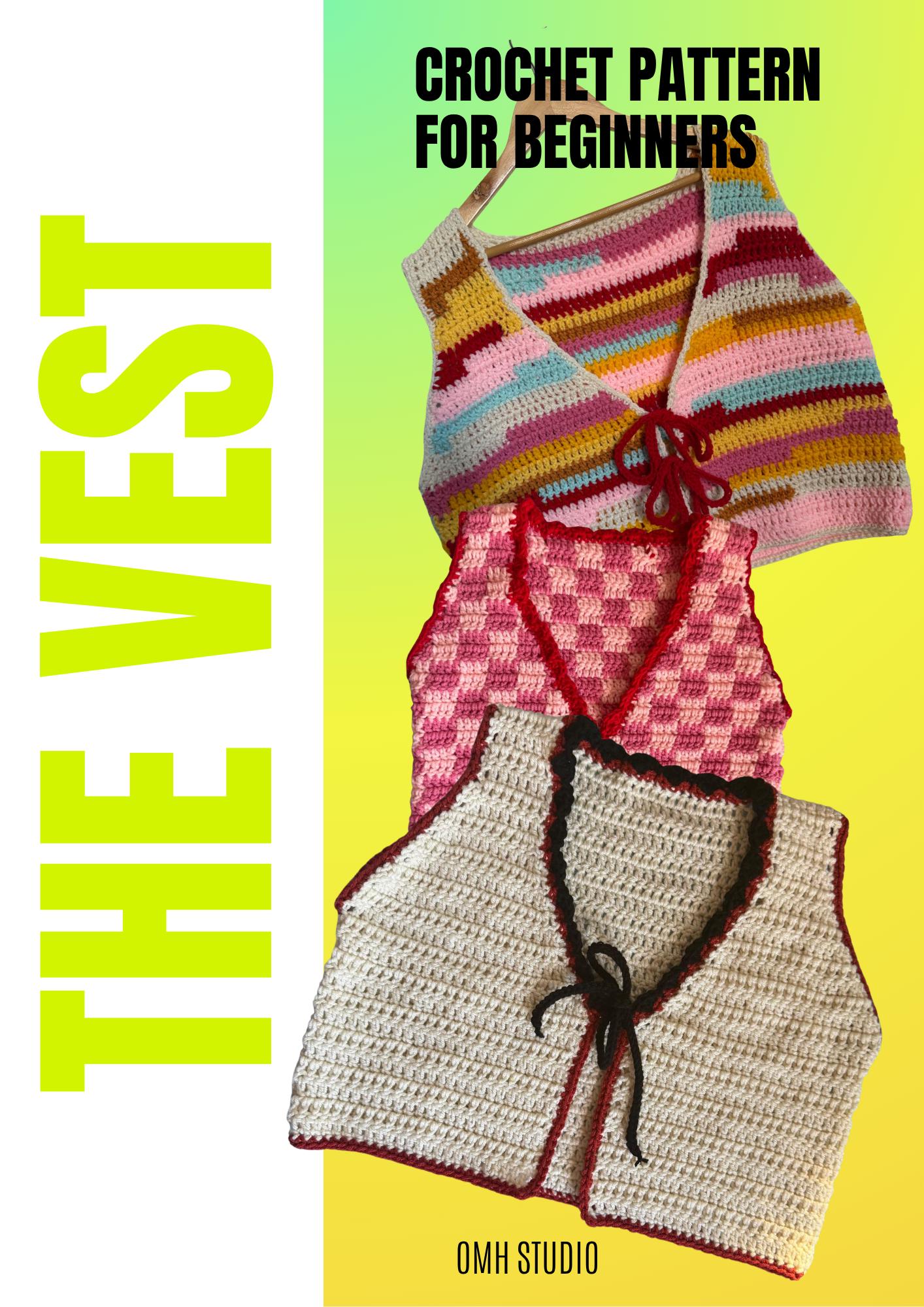 VEST CROCHET PATTERN Beginners Friendly - Etsy