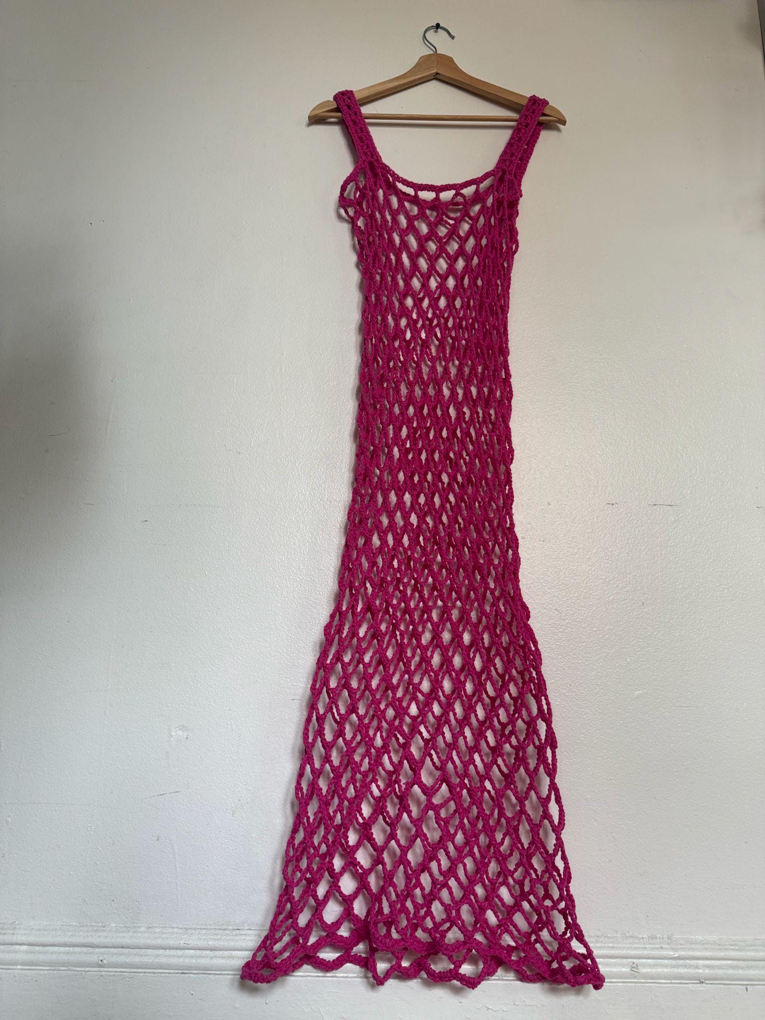 Maxi Mesh Pink Long Dress - Etsy