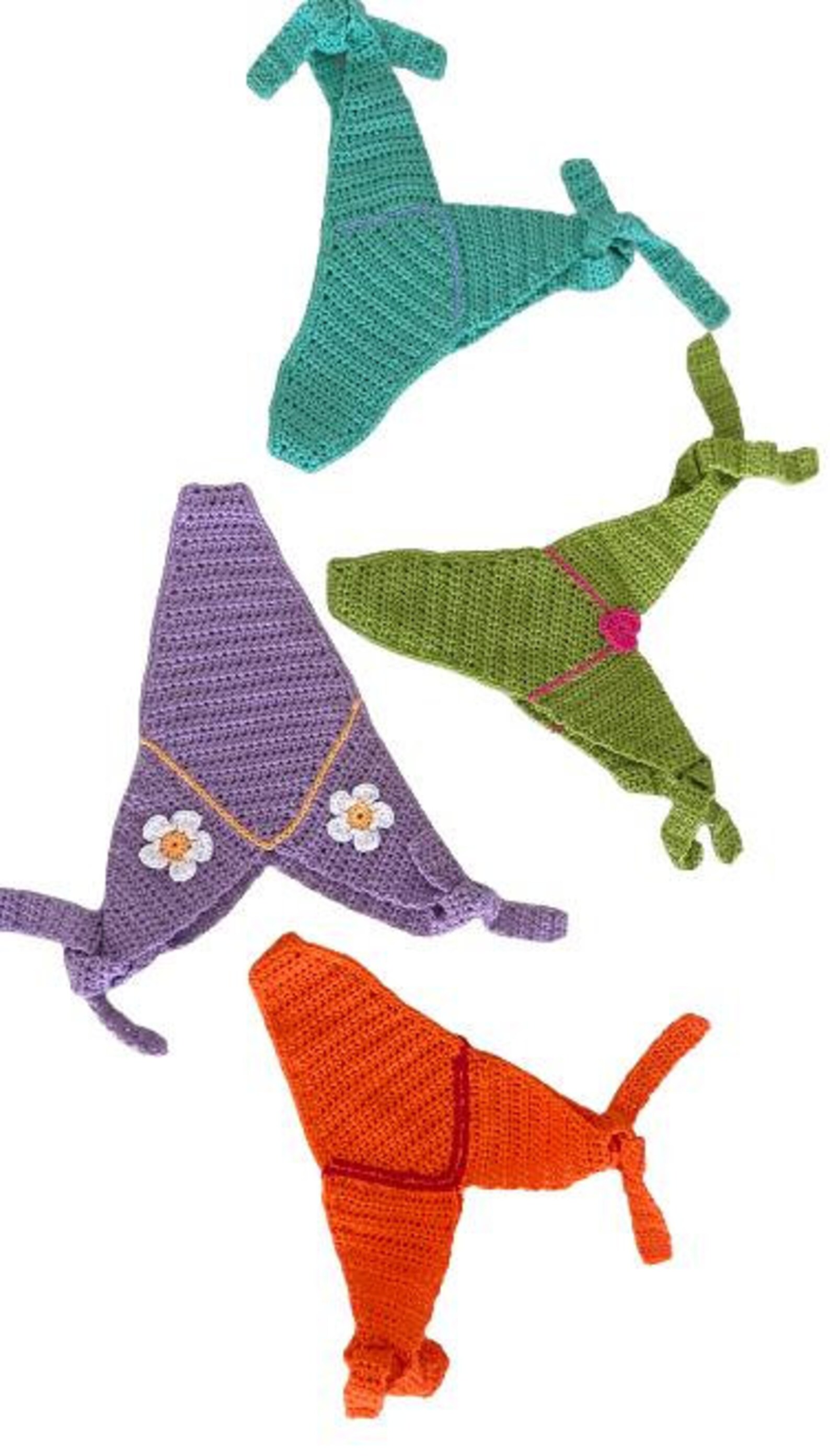 Bikini Set Crochet Patterns. Seashell Top and Brazilian Bottom - Etsy