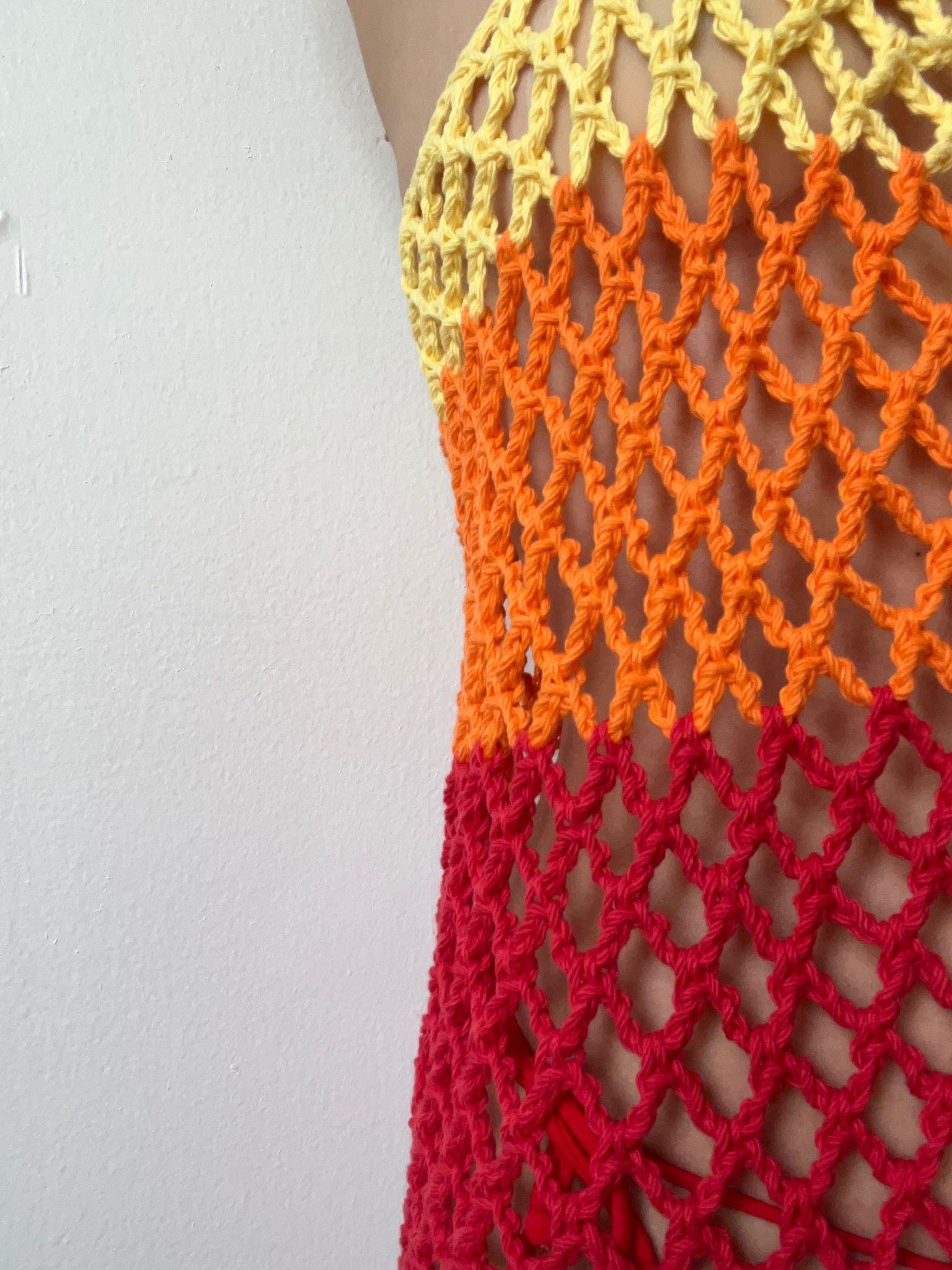 Mesh Mini Dress Crochet - Etsy