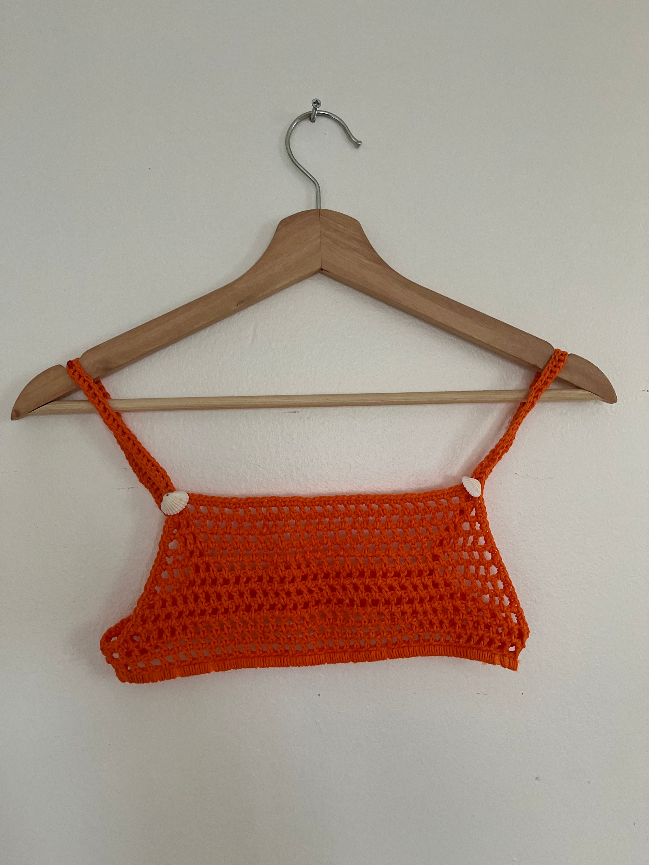 Mesh Crochet Bikini Set With Seashells - Etsy