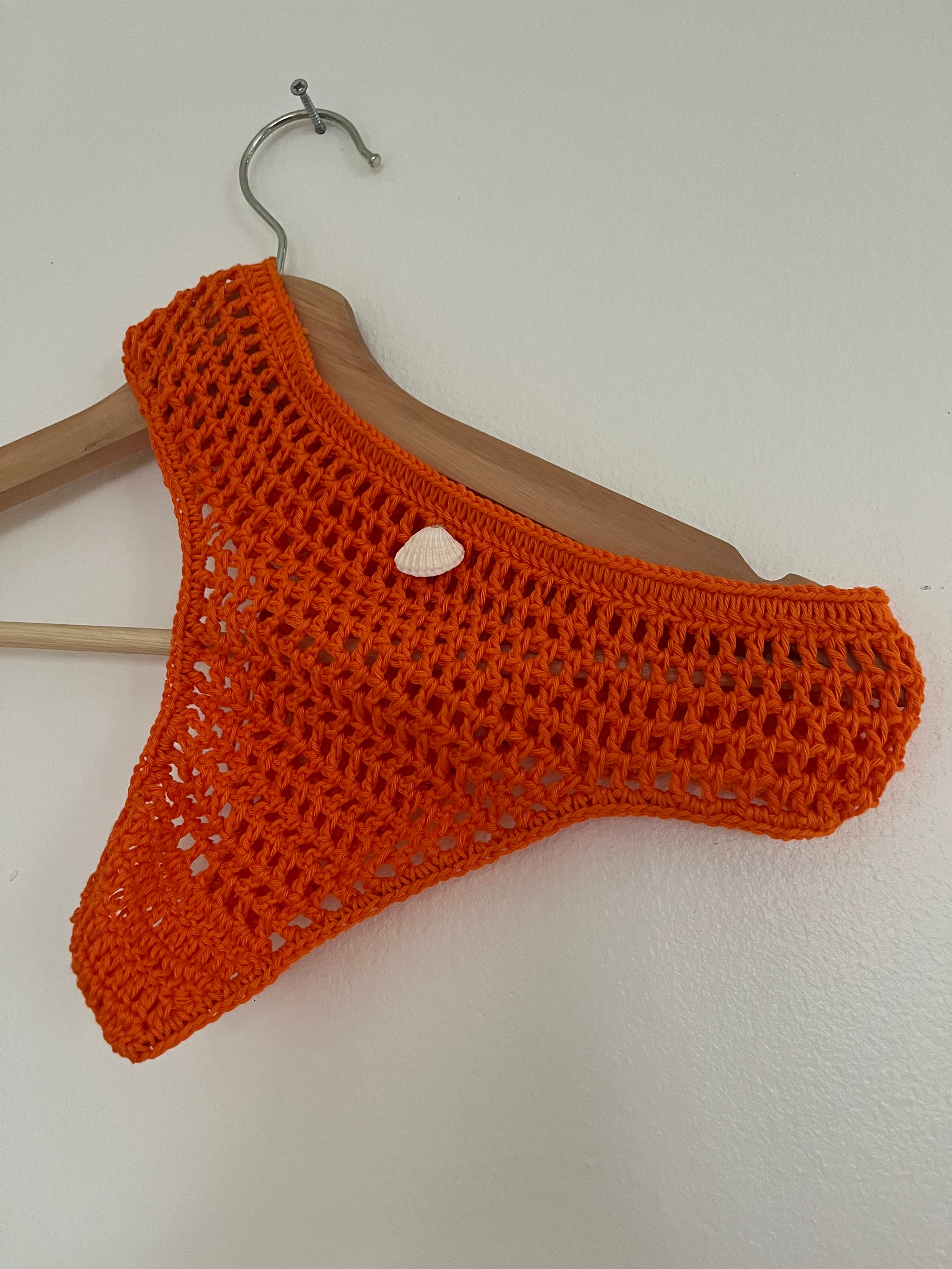 Mesh Crochet Bikini Set With Seashells - Etsy