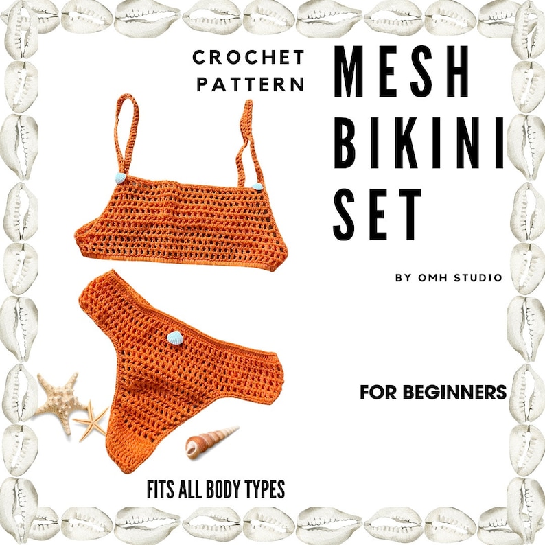 Mesh Bikini Set Crochet Pattern for Crochet Beginners - Etsy