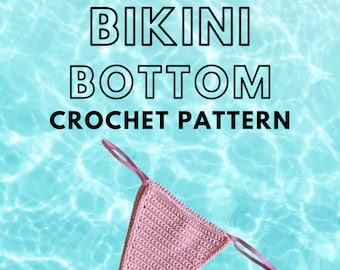 Bikini Crochet Pattern. Easy for Beginners. Brazilian Bottom, Mesh Top ...
