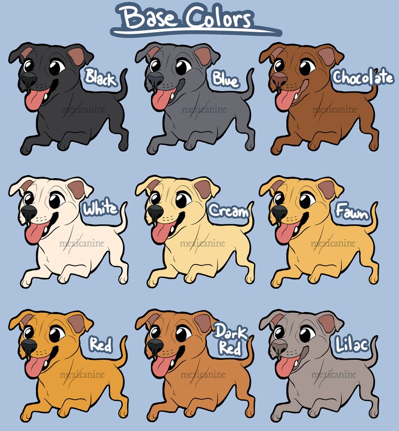 Bully Sticker Pit Bull APBT Amstaff Staffy Chibi Puppy Dog | Etsy