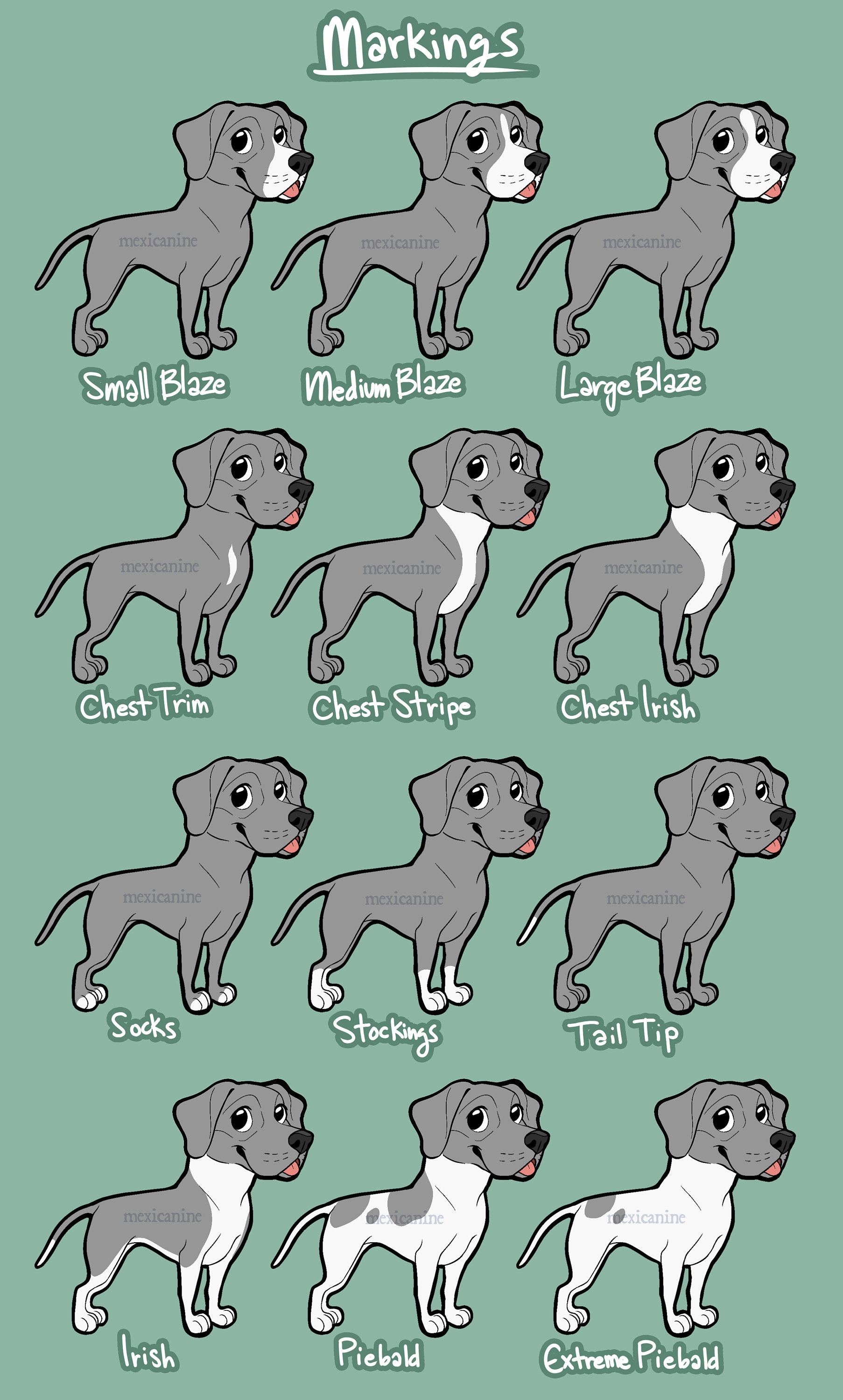 Great Dane Sticker Chibi Puppy Dog Vinyl Hand Drawn | Etsy