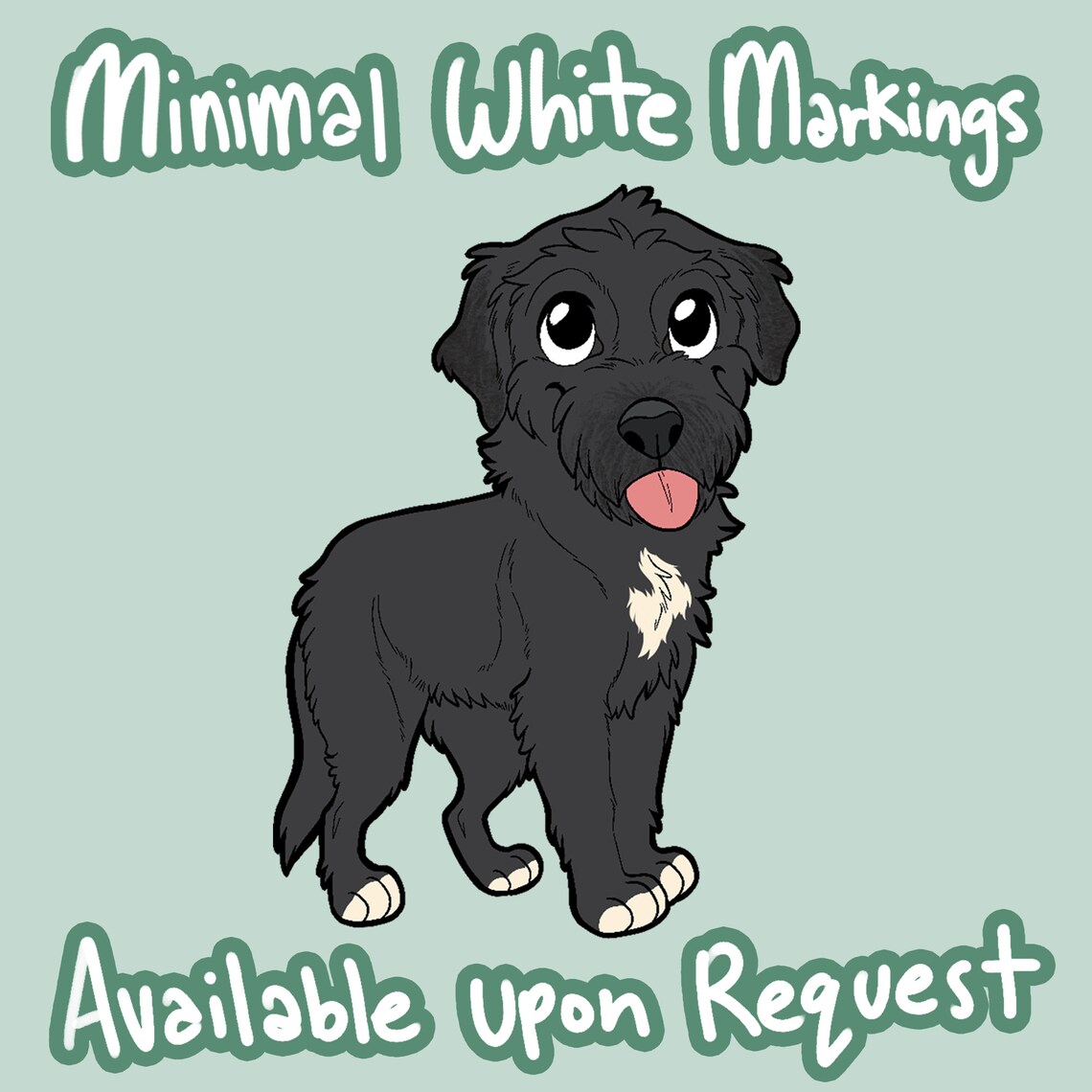 Irish Wolfhound Sticker Chibi Puppy Dog Vinyl Hand Drawn - Etsy