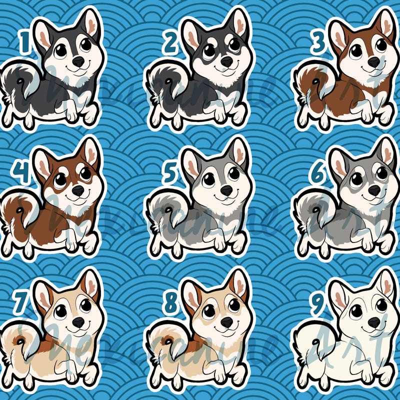 Alaskan Klee Kai Stickers - Etsy