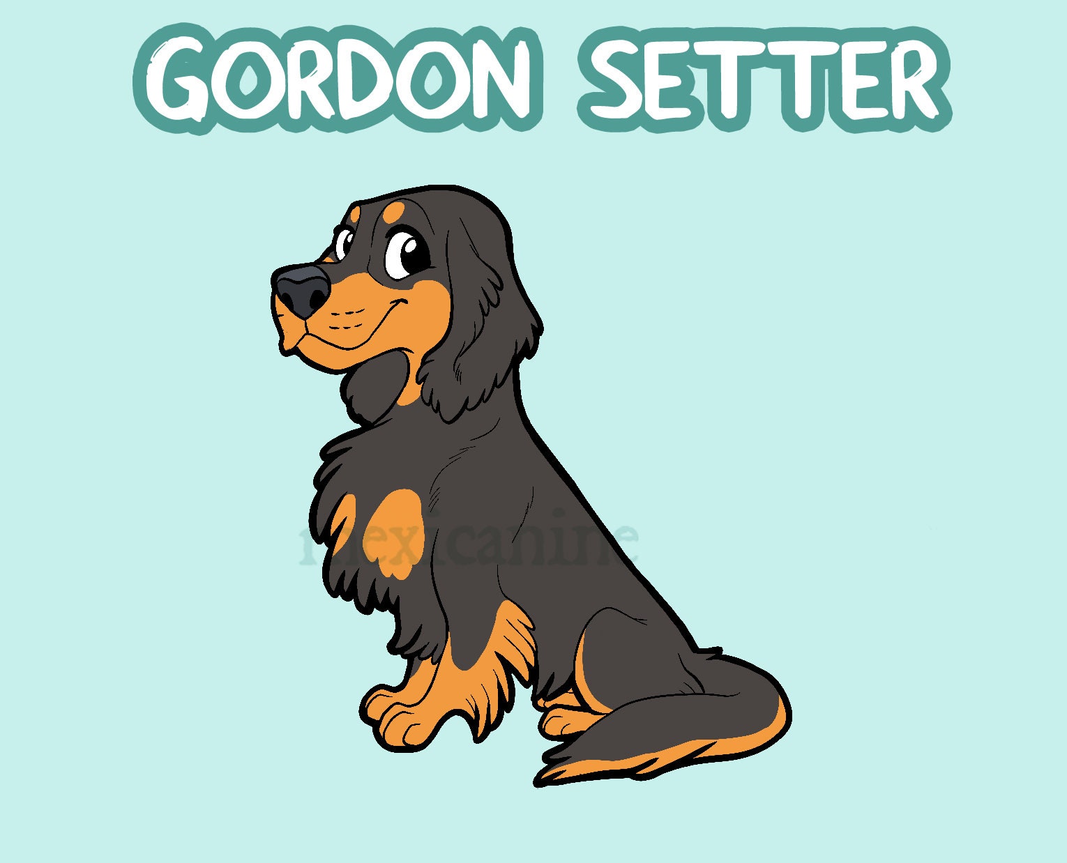 Setter Sticker Setters Chibi Puppy Dog Vinyl Hand Drawn - Etsy