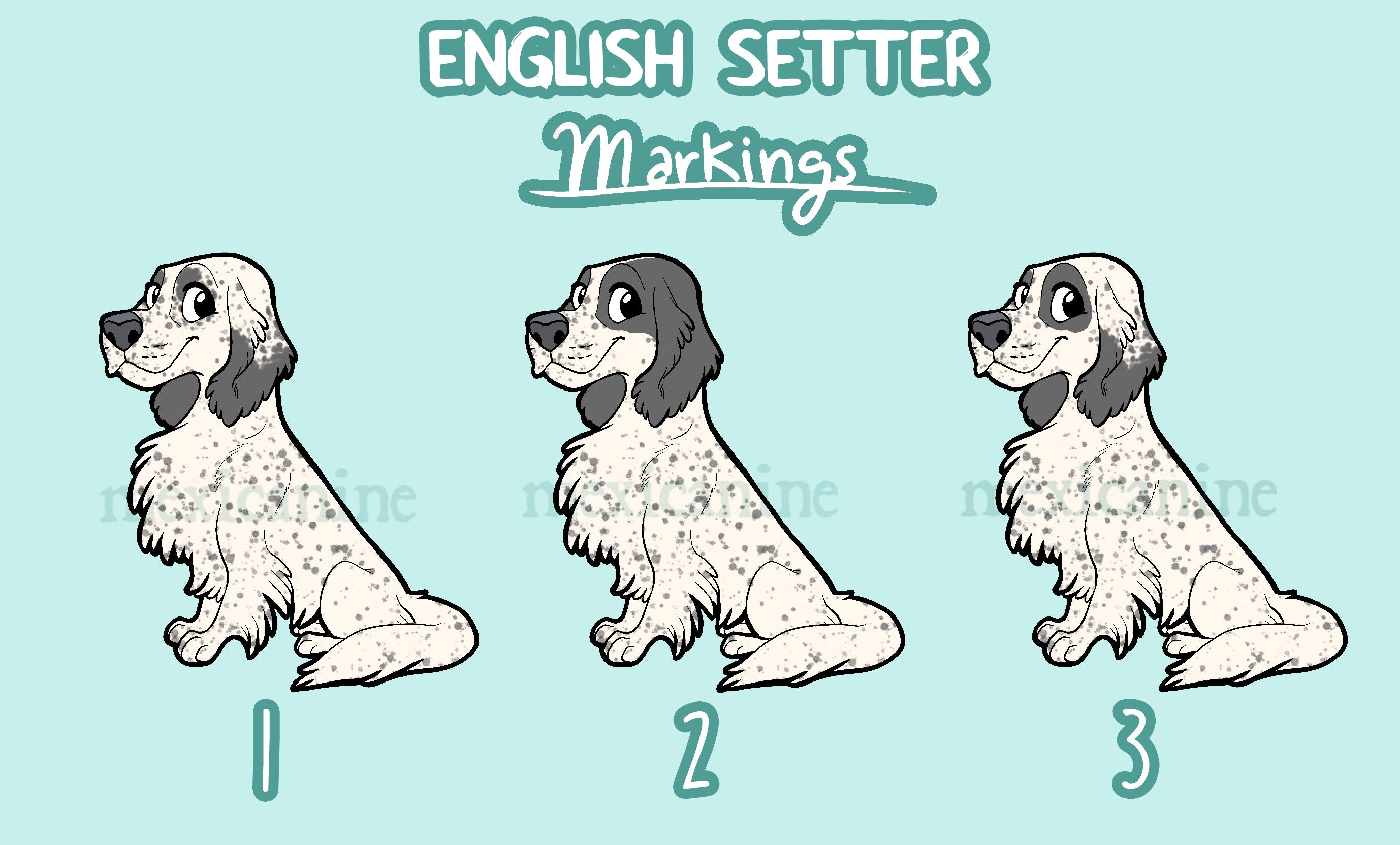 Setter Sticker Setters Chibi Puppy Dog Vinyl Hand Drawn - Etsy