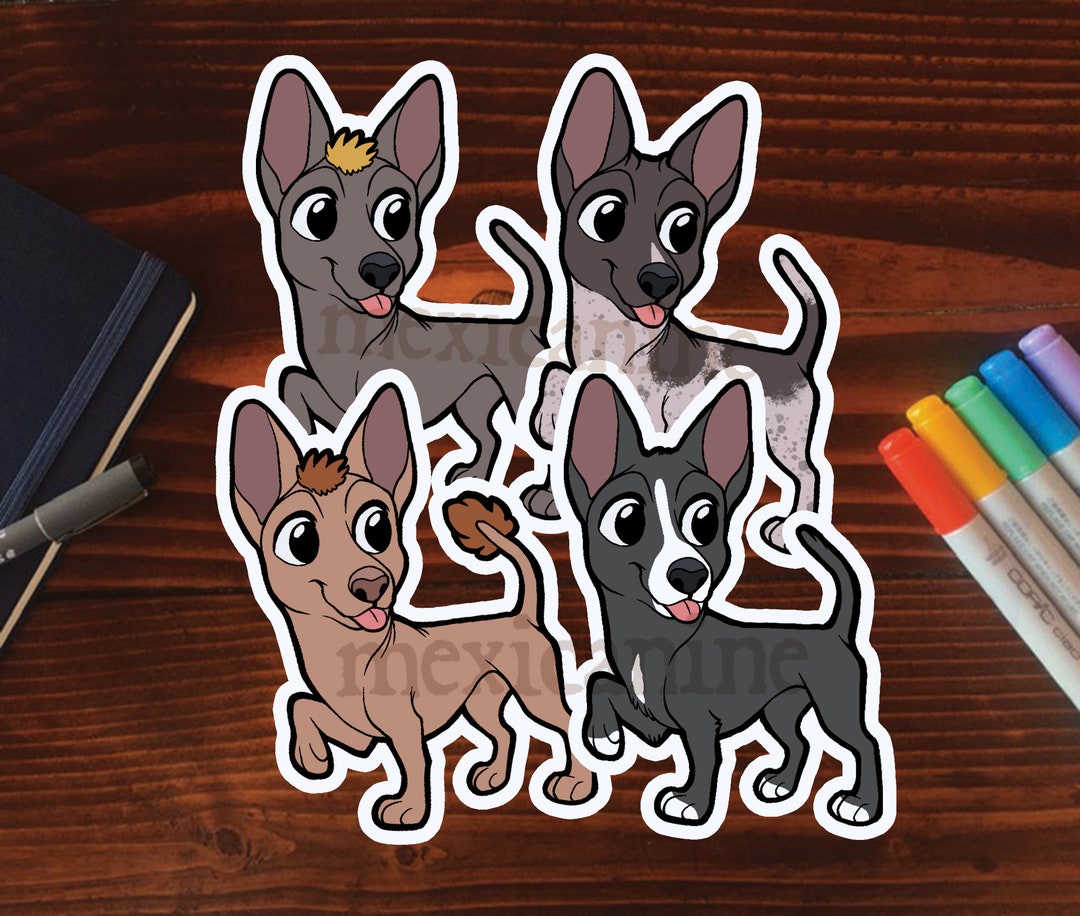 Xolo Sticker Xoloitzcuintli Chibi Puppy Dog Vinyl Hand - Etsy
