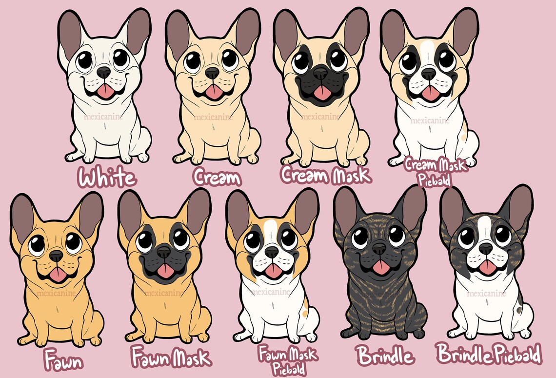 French Bulldog Sticker Frenchie Chibi Puppy Dog Vinyl - Etsy