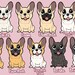 French Bulldog Sticker Frenchie Chibi Puppy Dog Vinyl - Etsy