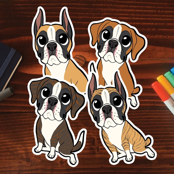Boxer Sticker - Etsy