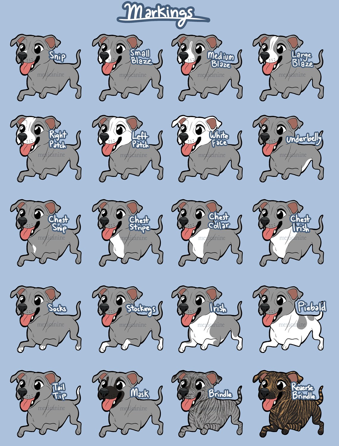 Bully Sticker Pit Bull APBT Amstaff Staffy Chibi Puppy Dog - Etsy