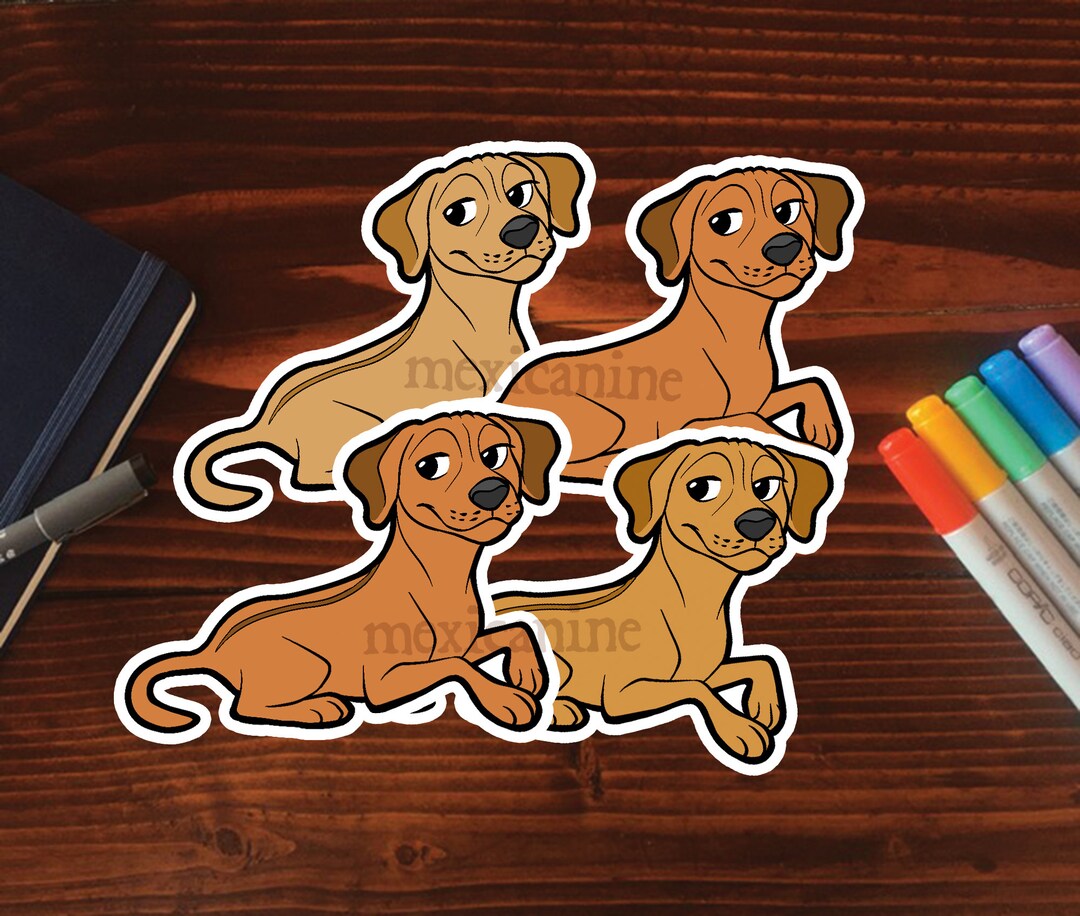 Rhodesian Ridgeback Sticker Chibi Puppy Dog Vinyl Hand - Etsy