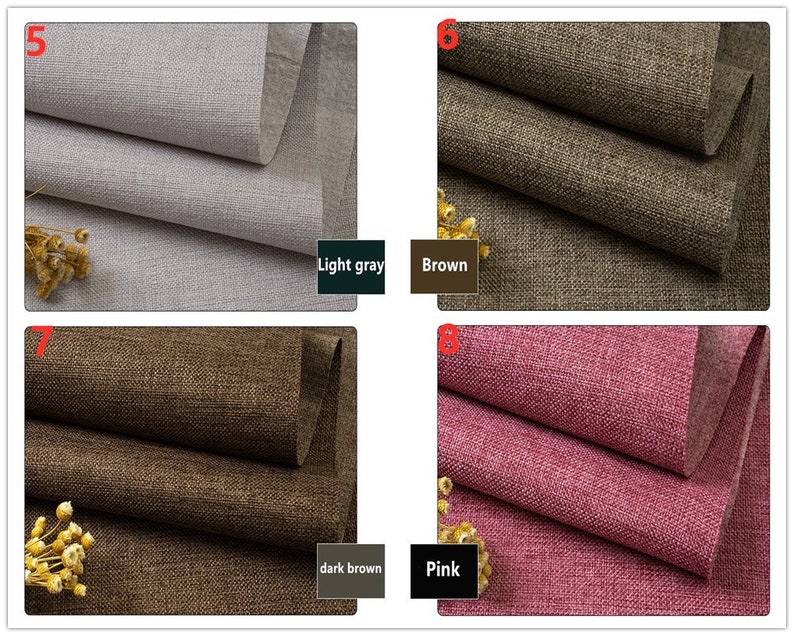 0.5 Meter Handmade Diy Thicken Coarse Linen Cotton Linen Solid - Etsy