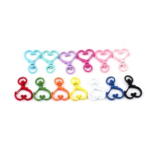 10pcs/lot Color Bear, Shell Key Ring Key Accessories Metal Key Ring ...