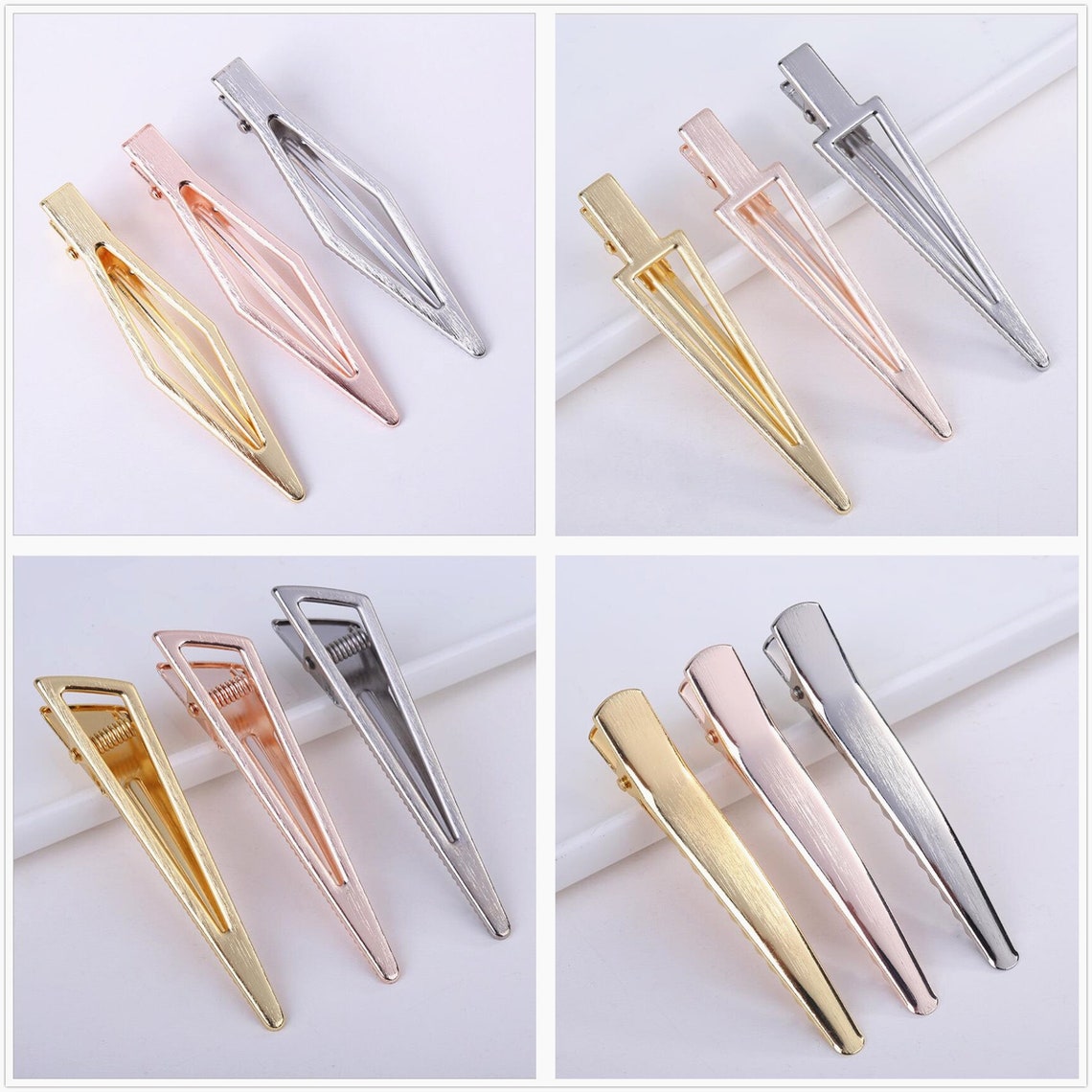 12 Pcs/lot 8cm High Quality New Metal Brushed Hairpin Full - Etsy Hong Kong