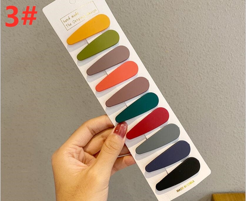 1 Set/10 Pcs 5cm Frosted Morandi Color Hairpin Headdress Suit - Etsy