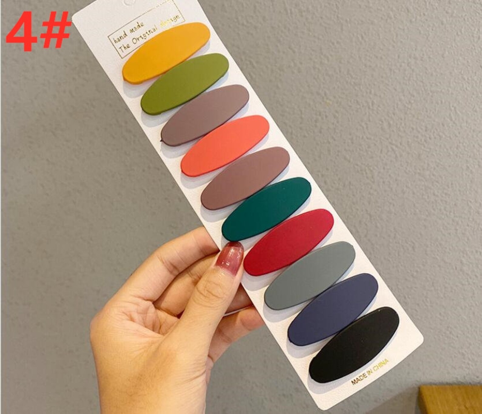 1 Set/10 Pcs 5cm Frosted Morandi Color Hairpin Headdress Suit - Etsy