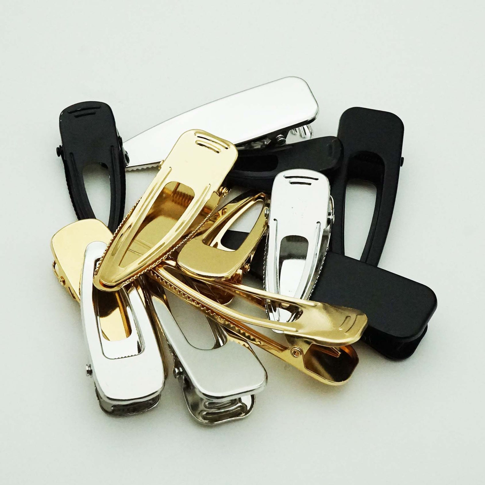 High Quality 15 PCS 6-8 Cm Silver Black Gold Metal Snap Flat | Etsy