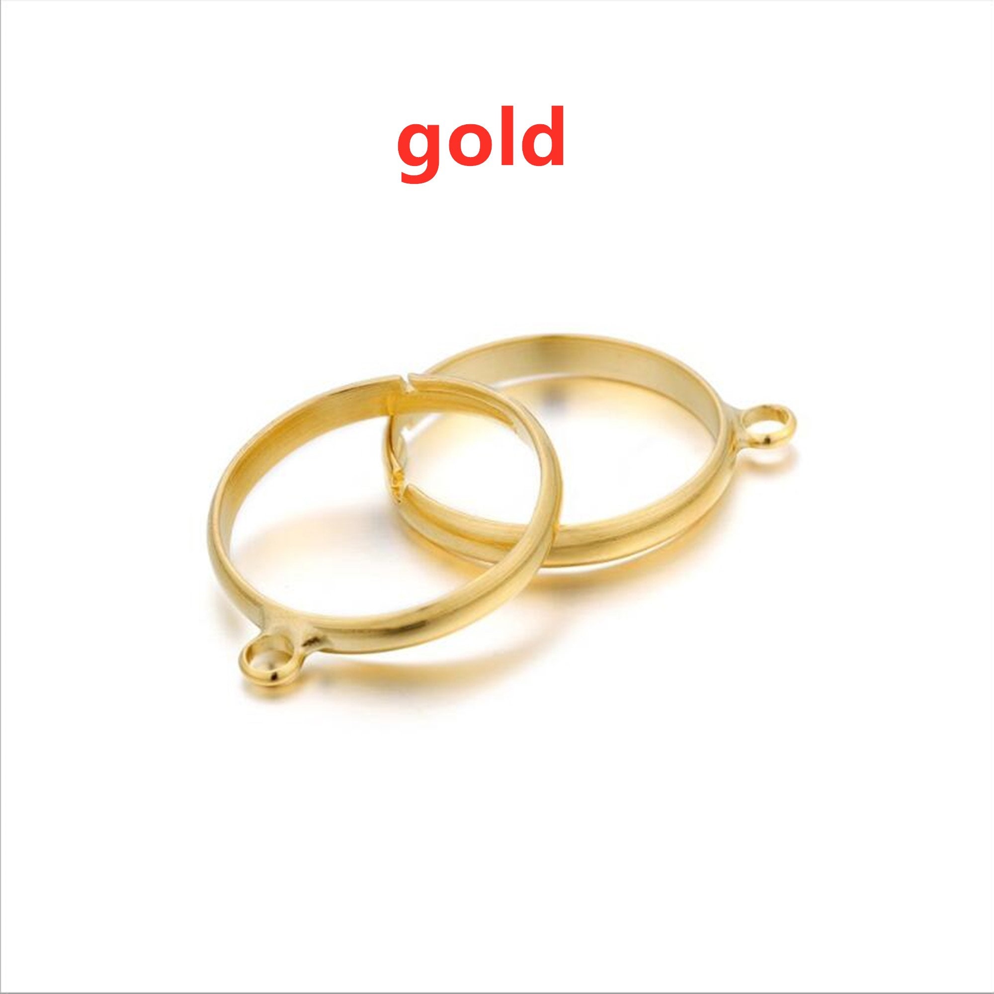 20PCS/los DIY Schmuck Zubehör Ring galvanisierte Kupfer Ring | Etsy