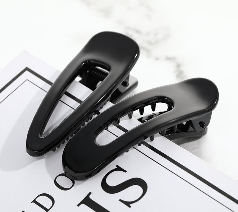 10 PCS Hollow Toothed Beak Clip Hair Clip Black Leaf-shaped | Etsy