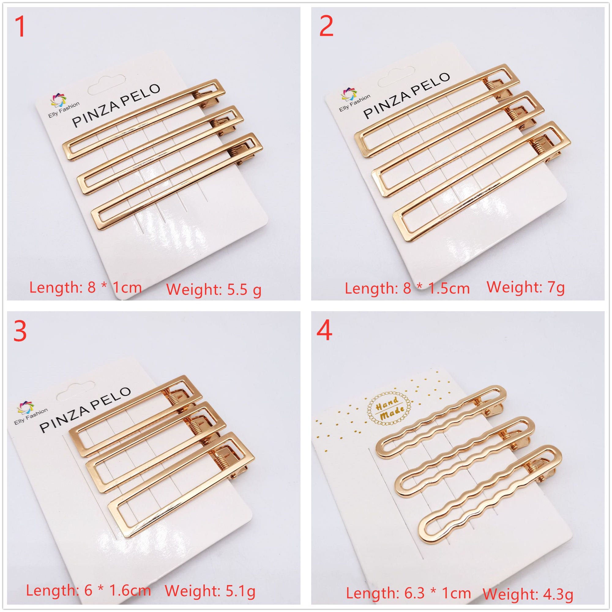 10pcs/lot Metal Hollow Duck Beak Clip Square Clip Pearl - Etsy