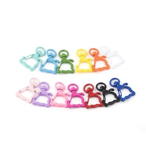 10pcs/lot Color Bear, Shell Key Ring Key Accessories Metal Key Ring ...